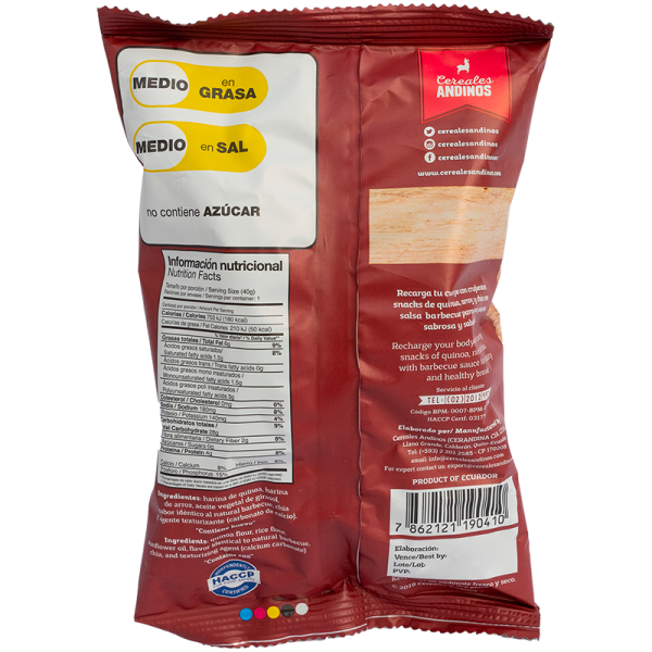 Quinoa Snack BBQ 40g - 24 unidades